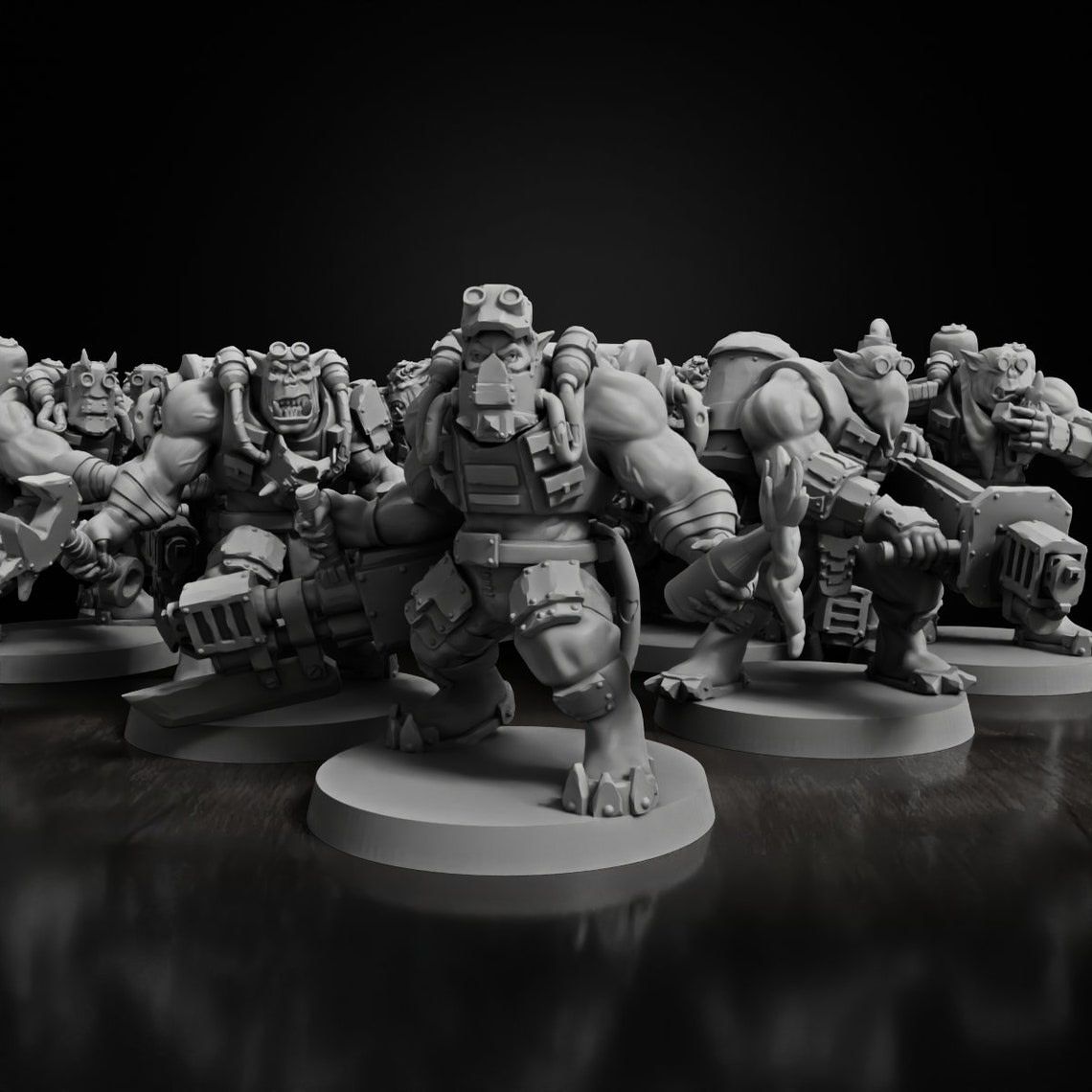 Orcs Flame Boyz's 40K - Miniature 4K