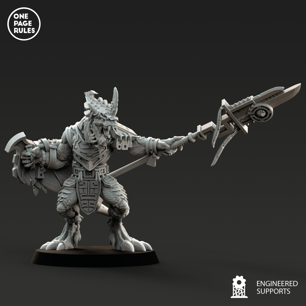 Saurian Veteran ( 2 models) - Miniature 4K