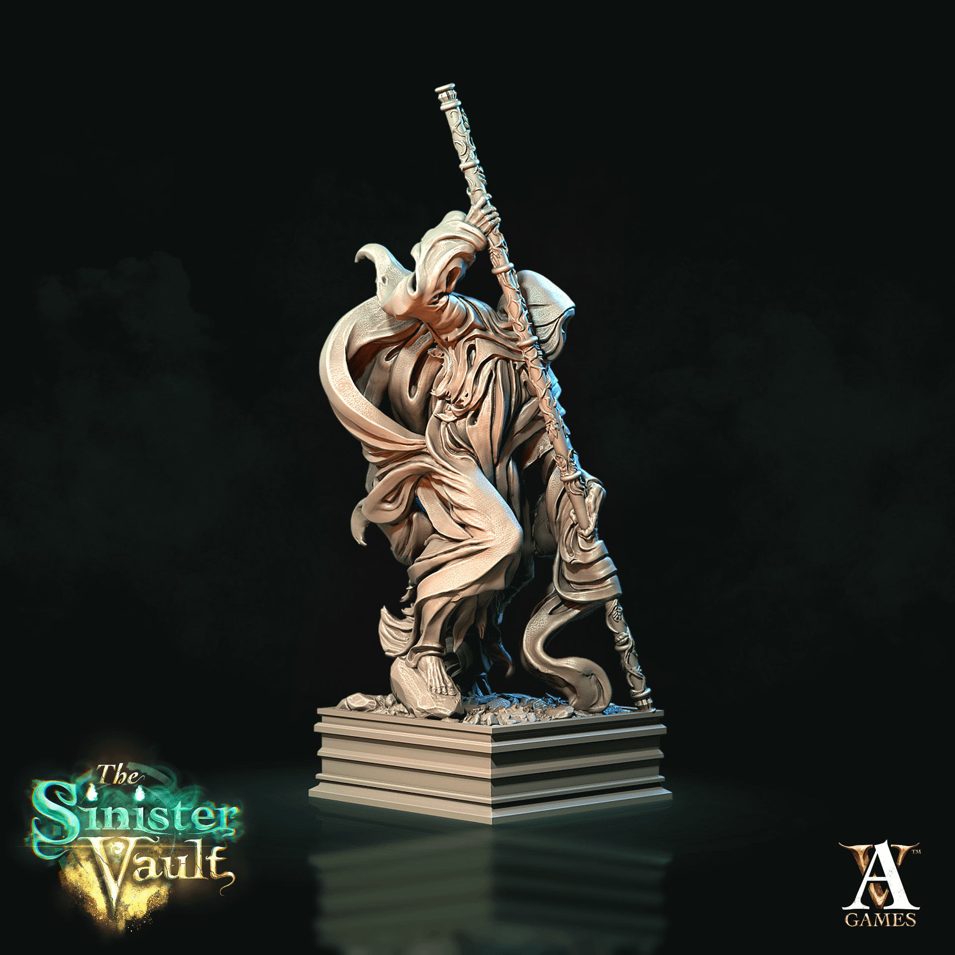 Archvillain Statue - Miniature 4K